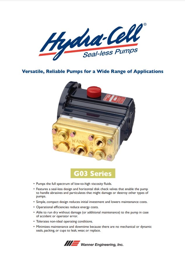 Hydra-Cell M03 Series / G03 Series (Metric)